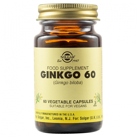 SOLGAR Ginkgo Biloba, 60 veg.caps